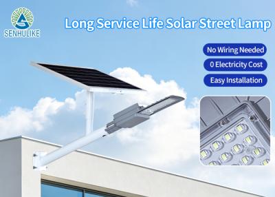 China High-Lumen Smart Solar Powered LED Street Light, Energy-Saving Microwave Induction Outdoor Lamp, Auto Dusk to Dawn Lighting for sale