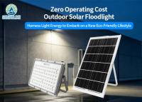 China High-Lumen Smart Solar Powered Flood Light, Microwave Induction Energy Saving Outdoor LED Lamp for sale