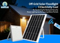 China Wireless Solar Powered LED Flood Light, IP65 Waterproof Auto Dusk to Dawn Outdoor Lamp, Rustproof Aluminum Alloy Exterior Light for sale