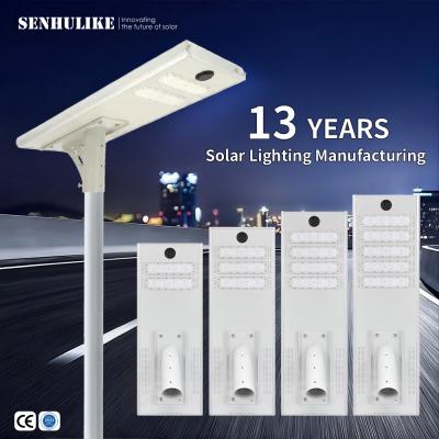 China 100W Dual Module White Solar Road Light with LiFePO4 Battery & Remote Control IP65 for sale