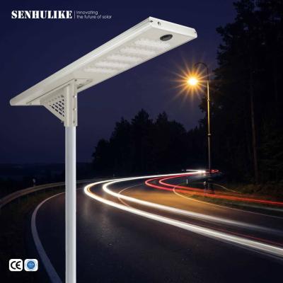 China Integrated Solar Street Light 250W 5 Modules White IP65 Waterproof Aluminum Built-in Lithium Battery for Highway Parking Lot for sale