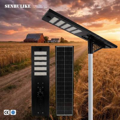 China 5-Module Solar Street Light 250W Black All-in-One Design 90W Panel IP65 Waterproof Lithium Battery Microwave Radar Sensor for sale