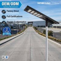 China High Lumen 250W Integrated Solar Street Light 5 Modules 90W Solar Panel Black Aluminum Alloy IP65 Microwave Sensor Li-ion Battery for sale
