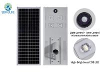 China 6‑COB All‑in‑One Solar Street Light,IP65 Microwave Sensor Solar Road Lamp,Aluminum Housing Zero Electricity Cost for sale
