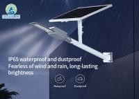 China 60 LEDs Remote Control Solar Street Light, IP65 Aluminum Outdoor Lamp with Microwave Motion Sensor for sale