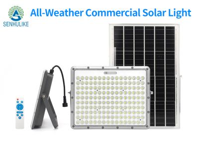 China 160 LEDs High Lumen Solar Flood Light. IP65 aluminum outdoor area light with motion sensor. Bright wide coverage. SENHULIKE Foshan factory direct supply for large outdoor projects. for sale