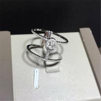 China Luxury jewelry Luxury Jewelry Double circle  ring material 18k white gold yellow gold rose gold diamond ring for sale