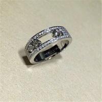 China Luxury jewelry Luxury Jewelry Three drill sliding ring material 18k white gold yellow gold rose gold diamond ring for sale