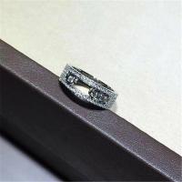 China Luxury jewelry Luxury Jewelry Three drill sliding ring material 18k white gold yellow gold rose gold diamond ring for sale