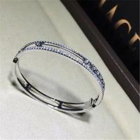 China Luxury jewelry Luxury Jewelry 7 drill sliding bracelet 18k white gold yellow gold rose gold diamond bracelet for sale