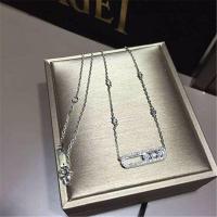 China Luxury Jewelry Three drill sliding necklace 18k white gold yellow gold rose gold diamond necklace 24 mm wide and 6.65 mm long for sale