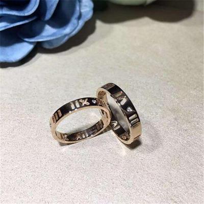 China Luxury jewe factory number ring 18k gold white gold yellow gold rose gold diamond  ring for sale