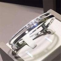 China Jewelry factory in Shenzhen, China Luxury Jewelry Symbolize love  bracelet 18k gold  5 diamond sliding Bracelets for sale