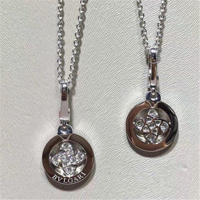 China Real low price and high quality jewels B diamond  necklace 18k gold white gold yellow gold rose gold diamond  necklace for sale