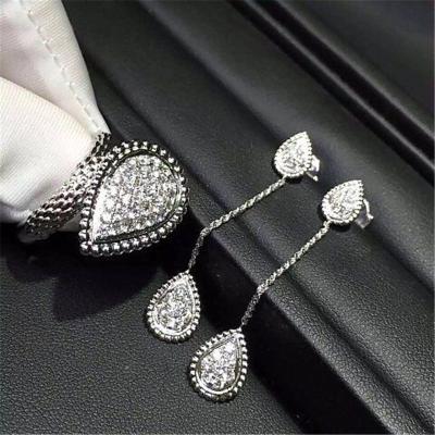China Jewelry factory in Shenzhen, China Bn Diamond Earrings 18k white gold yellow gold rose gold Diamond Earrings for sale