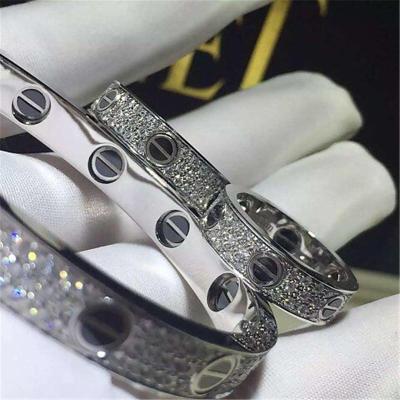 China C love bracelet 18k gold  white gold yellow gold rose gold diamond bracelet  Jewelry factory in Shenzhen, China for sale