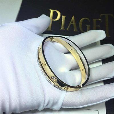 China C love bracelet 18k gold  white gold yellow gold rose gold diamond bracelet  Jewelry factory in Shenzhen, China for sale