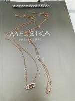 China Luxury Jewelry new style  necklace 18k white gold yellow gold rose gold diamond necklace for sale