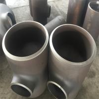 China Black 1/2 Inch Butt Weld Tube Fitting Seamless Carbon Steel Lateral Tee for sale