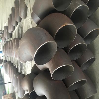 China ANSI B16.25 Butt Welded Pipe Fittings Sch 140 CS Black Iron Pipe 90 Degree Bend for sale
