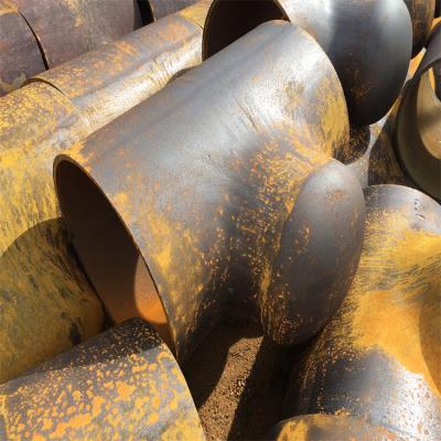 China ST35.8 24 Inch Carbon Steel Butt Weld Pipe Fittings Tee A234 WPB for sale