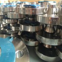China DN200 Raised Face Long Weld Neck Flange ANSI 150LBS Carbon Steel Black for sale