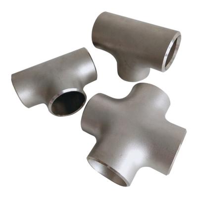 China ANSI B16.9 SS Reducing Tee SCH40S Butt Weld Ends 19mm Stainless Steel Tube Fittings for sale
