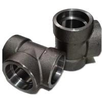 China Asme 16.11 3000lbs A105 Carbon Steel Forged Pipe Fittings Socket Weld Tees for sale