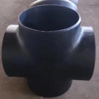 China ASME B16.9 Carbon Steel Pipe Fittings A234WPB Seamless Pipe Cross Fitting for sale