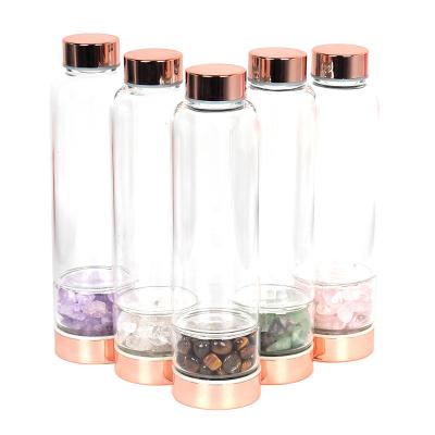 China Heat Resistant Shatterproof Water Bottle , Non Toxic Glass Travel Water Bottle for sale