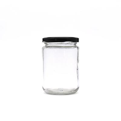 China Reusable Glass Jam Jar Twist Off Cap Lightweight For Honey / Jam Machine Made for sale