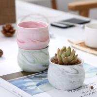China Ceramic Nordic Flower Pot 6.6x7x5cm Durable Modern Indoor Plant Pot for Home Decoration for sale