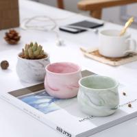 China Ceramic Nordic Flower Pot 6.6x7x5cm Durable Modern Indoor Plant Pot for Home Decoration for sale