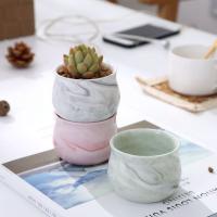 China Ceramic Nordic Flower Pot 6.6x7x5cm Durable Modern Indoor Plant Pot for Home Decoration for sale