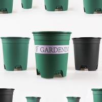 China 2 Gallon Black Round Plastic Nursery Pots for Home Garden Plant Nursery Durable Seeding for sale