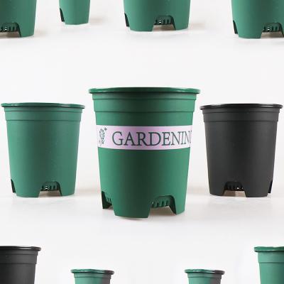 China 2 Gallon Black Round Plastic Nursery Pots for Home Garden Plant Nursery Durable Seeding for sale