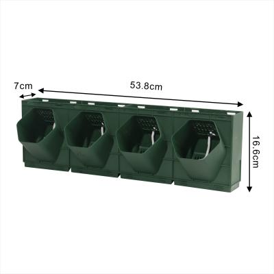 China Eco-Friendly Green Vertical Planter 60 Cells Indoor Outdoor Living Wall System for sale