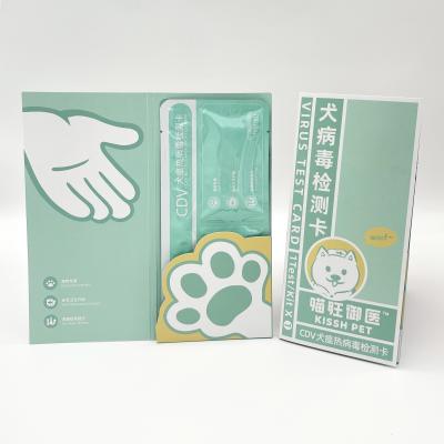 China Canine Distemper Virus CDV Dog Test Kits Colloidal Gold Chromatography for sale