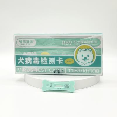 China Rabies Virus RBV Dog Test Kits Colloidal Gold Chromatography for sale