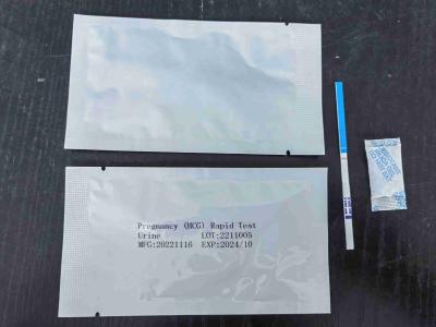 China High Specificity / Sensitivity Pregnancy HCG Rapid Detection Kit Strip Home Use for sale