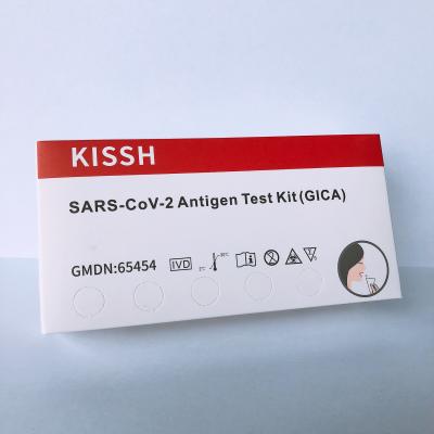 China GICA Coronavirus Rapid Antigen Test Kit Rtk Saliva Accuracy for sale
