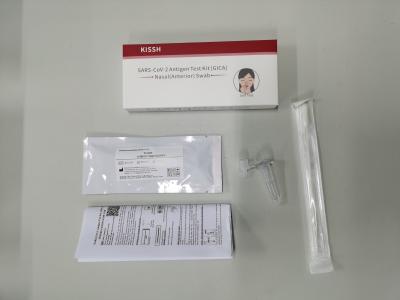 China Colloidal Gold Self Rapid Antigen Test Kit GICA Nasopharyngeal Swab Kit for sale