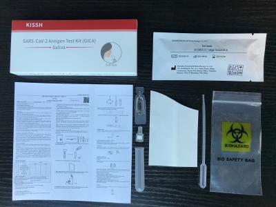 China SARS-CoV-2 Fast Rapid Antigen Test RTK Ag Saliva Test Kit with biosafety bag single pack family pack for sale