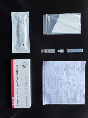 China Home GICA Saliva Covid 19 Rapid Test Kit 1 Test / Kit KISSH for sale