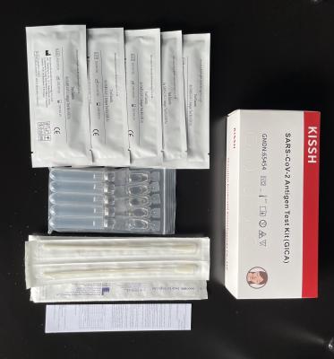 China Plastic Covid 19 Rapid Test Kit Colloidal Gold Antigen Self Test Accuracy for sale