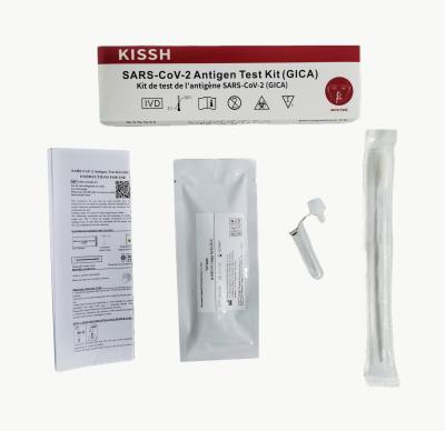 China SARS-CoV-2 GICA Nasal Antigen Test Kit 18.5*5*1.5cm  Germany BfArM Listed for sale