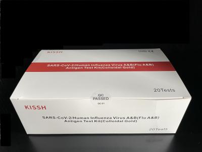 China Human Influenza Virus A & B Rapid Antigen Test Kit 3 In 1 Self Detection for sale