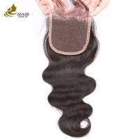 China 100% Remy HD Lace Closure Human Hair Lace Closure Body Wave Natural Black Hair Closure for sale