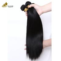 China 100% Virgin Human Hair Straight Bundles Human Hair Extensions Colored 1B Natural Black Hair Weft for sale