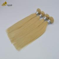 China Ombre Hair Extensions 16 Inch 100% Remy 613 Blonde Straight Human Hair Bundles for sale